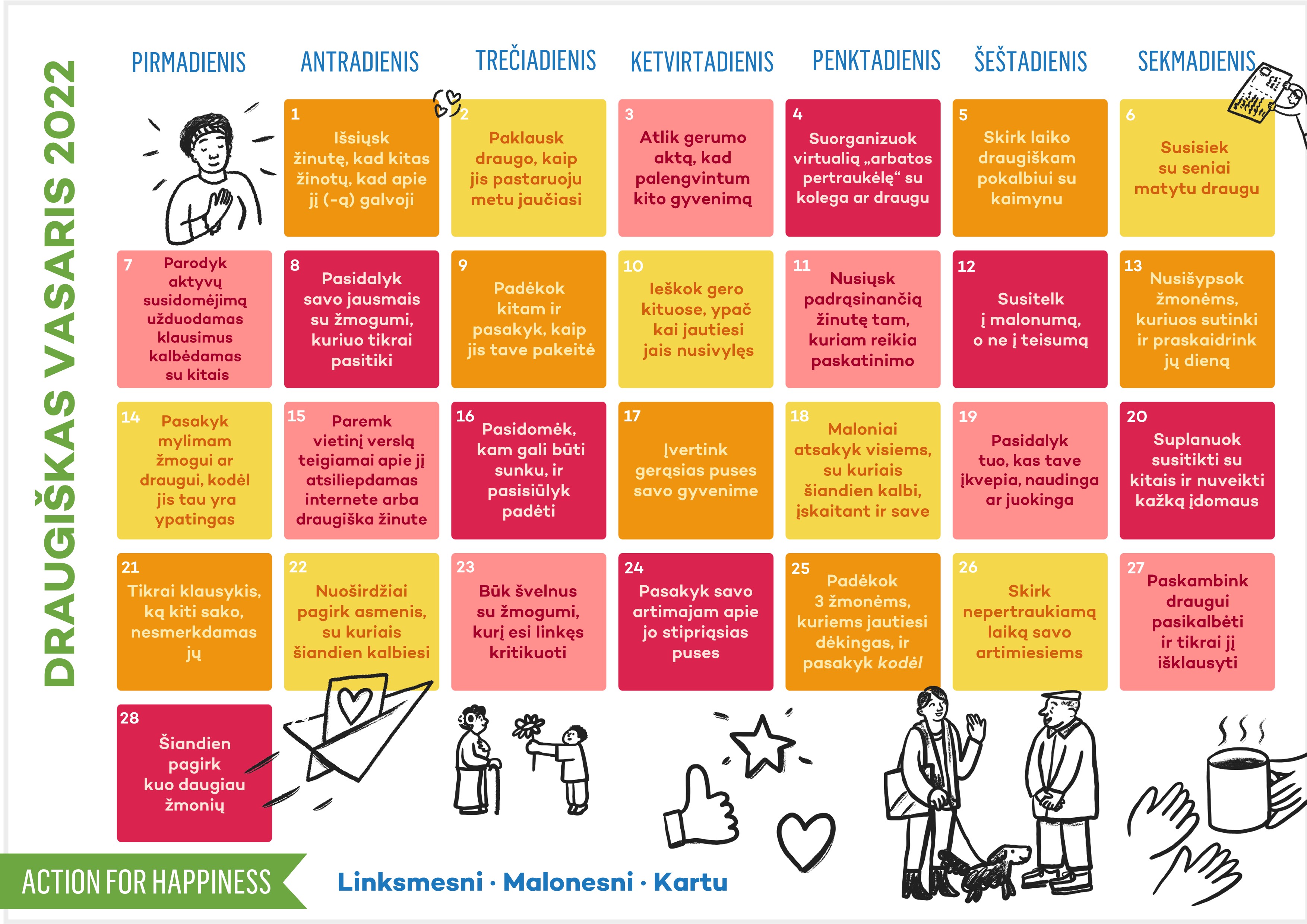 Friendly February | Action for Happiness